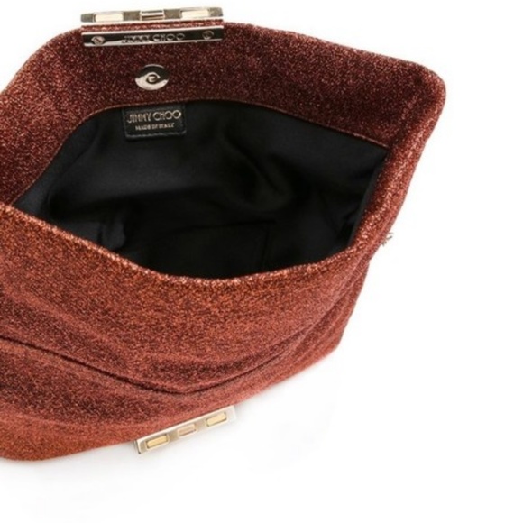 Jimmy Choo | Bags | Jimmy Choo Stylish Orange And Silver Clutch | Poshmark